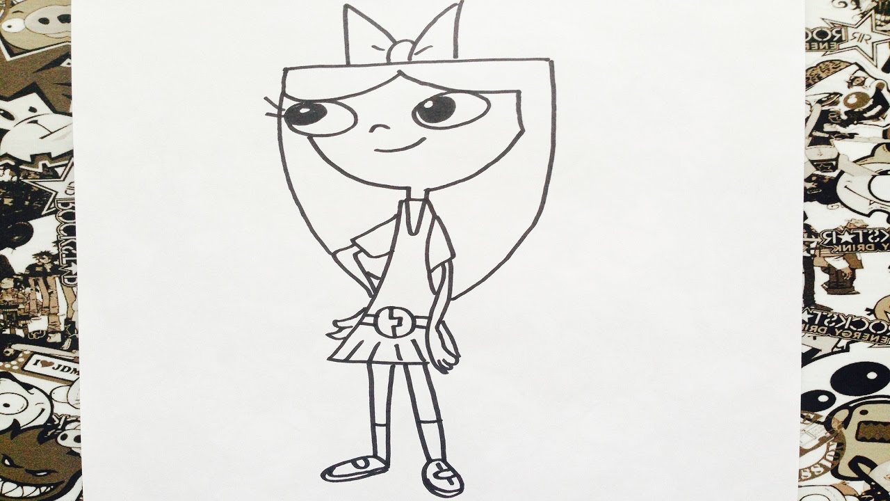Como dibujar a isabella | how to draw isabella phineas and ferb | como ...