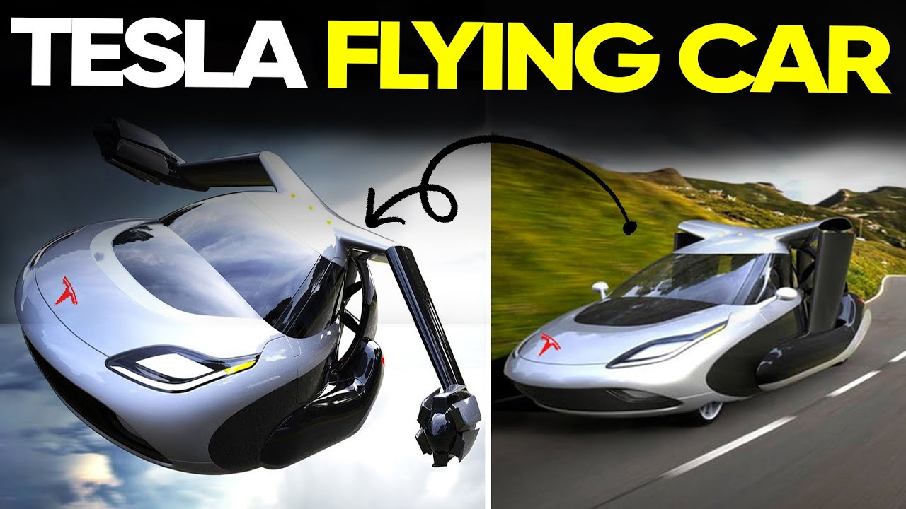 Elon Musk INTRODUCES Tesla's First Flying Vehicle! - YouTube