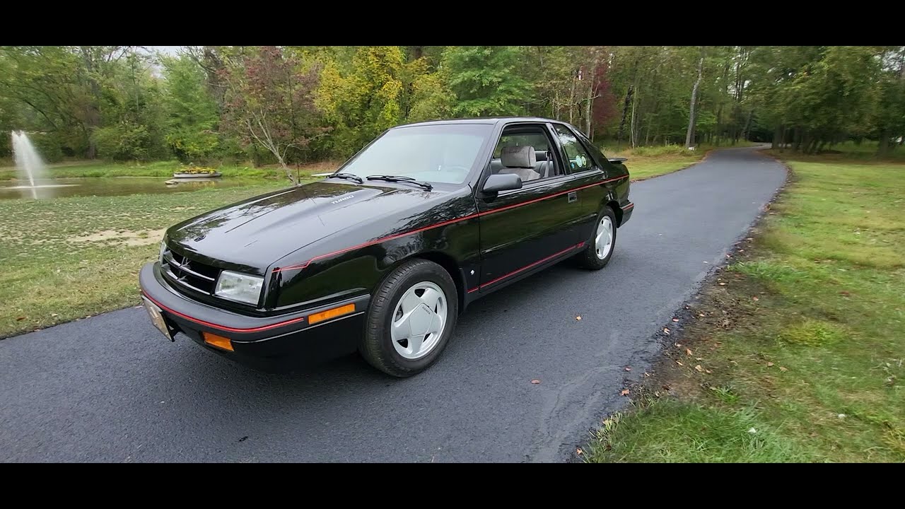 1989 Dodge Shadow ES turbo *8900 miles* walk around - YouTube