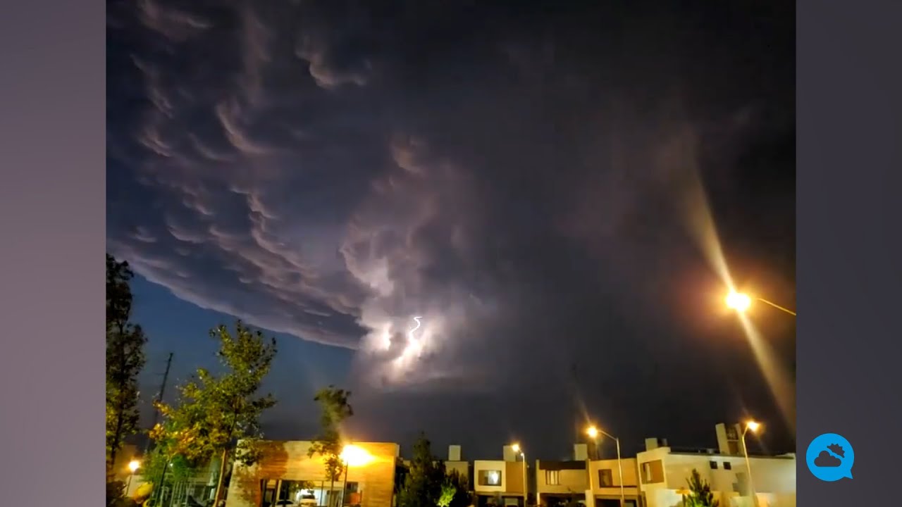 Incredible nighttime storm in Saltillo, Mexico - YouTube