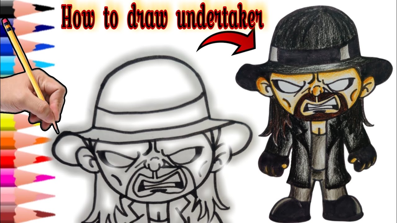 ⚰️how to draw Undertaker 🔥| #wwe #undertaker #howtodraw #easydrawing # ...