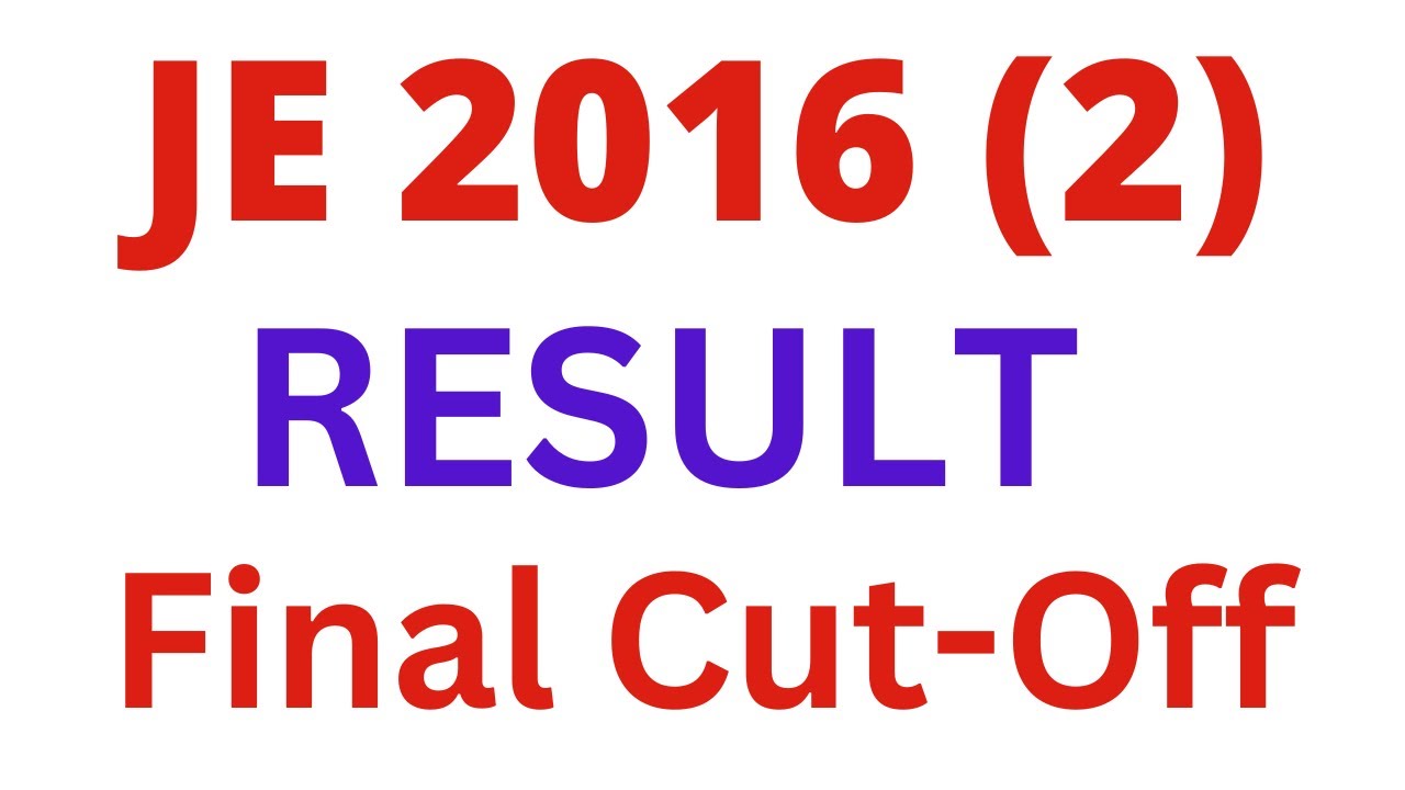 UPSSSC JE 2016 2 Final Result Final Cut Off YouTube upsssc-je-2016-2-final-result-final-cut-off-youtube