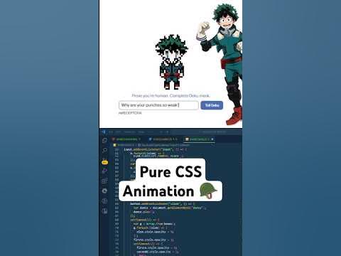 Make Deku Smile CAPTCHA CSS Animation - YouTube