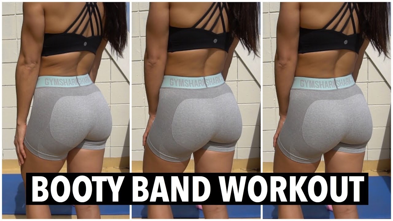 Resistance Band Booty Workout At Home Or In Gym Youtube