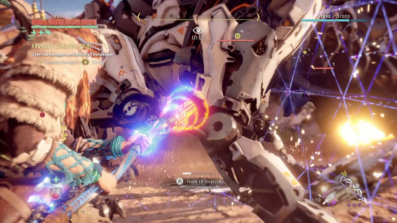 Horizon Zero Dawn™ Ravager Control Trial (v1.52) - YouTube