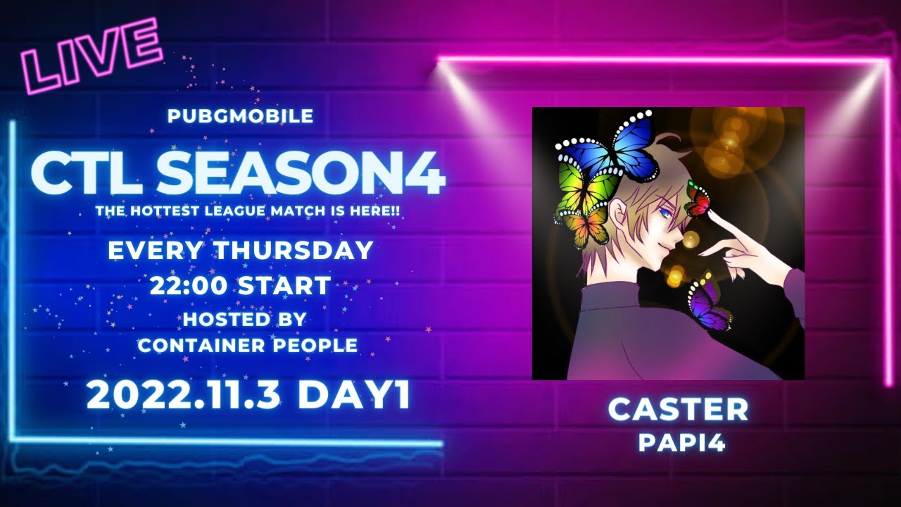 CTL SEASON 4 DAY 1 】コンテナの民主催 PUBG MOBILE リーグマッチ🐣 - YouTube