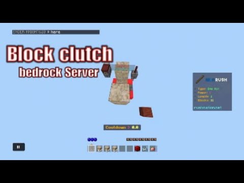 Best Block Clutch Server (bedrock edition) - YouTube