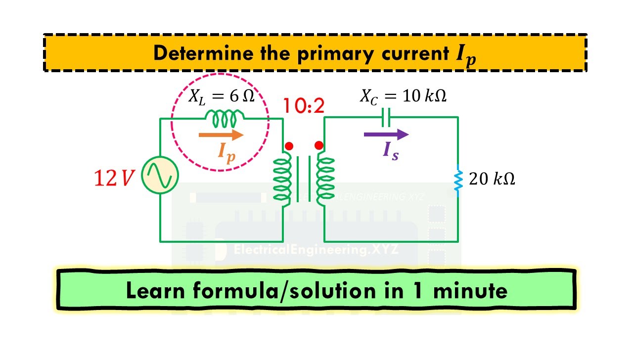 How to determine primary current in transformer - YouTube