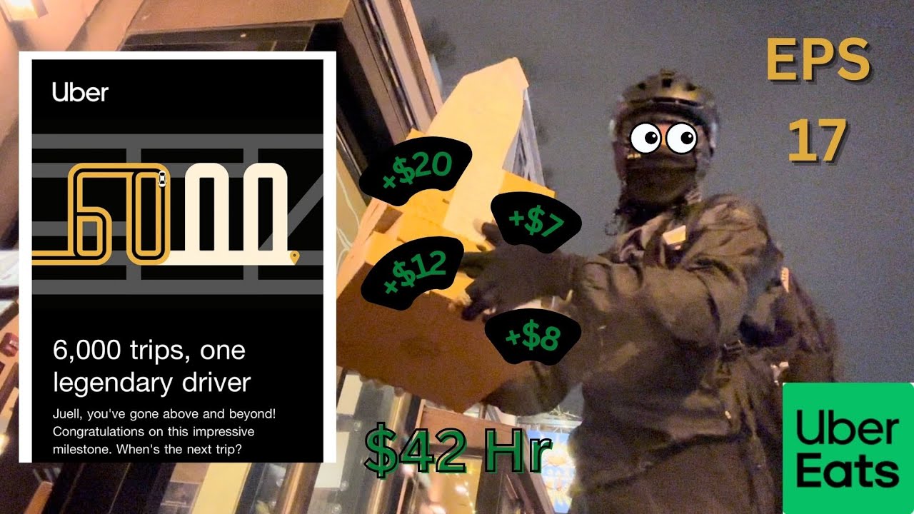 My 6000th UBER EATS Delivery!!! | E-bike | Food Delivery | EPS 17 - YouTube