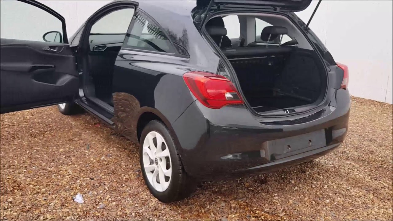 2015 VAUXHALL CORSA 1 2 Sting 3dr BLACK - YouTube