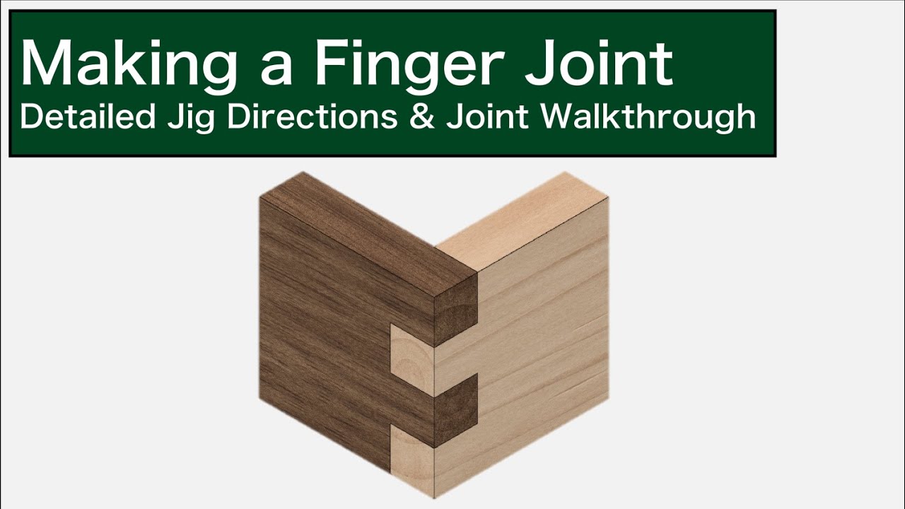 Making a Finger Joint | Detailed Jig Directions & Joint Walkthrough ...