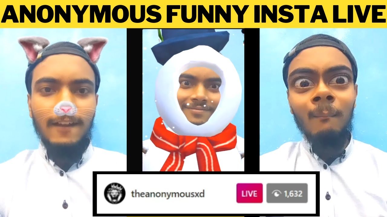 Star Anonymous Funny insta Live | Trying insta Filters | Star Anonymous ...