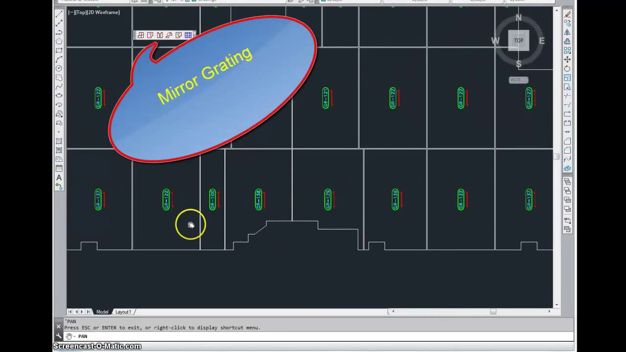 Gratings Customization in AutoCAD - YouTube