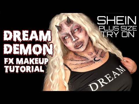 Demon FX Makeup - Inspired by Alternative Plus Size Shein Outfit