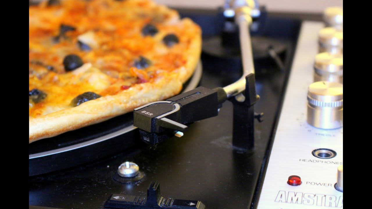 Ever Wondered What A Pizza Sounds Like On A Record Player? - YouTube