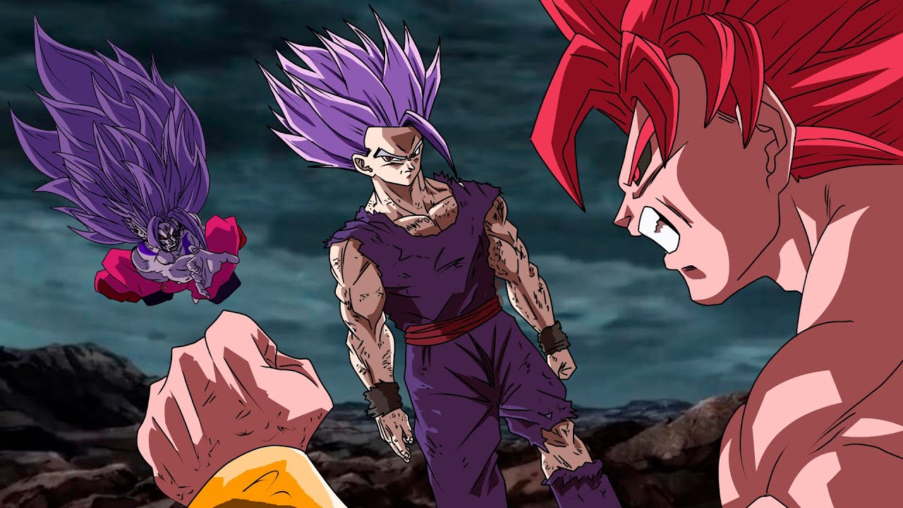 Gohan Beast 2 single handedly faces two Saiyan Supreme Gods - YouTube