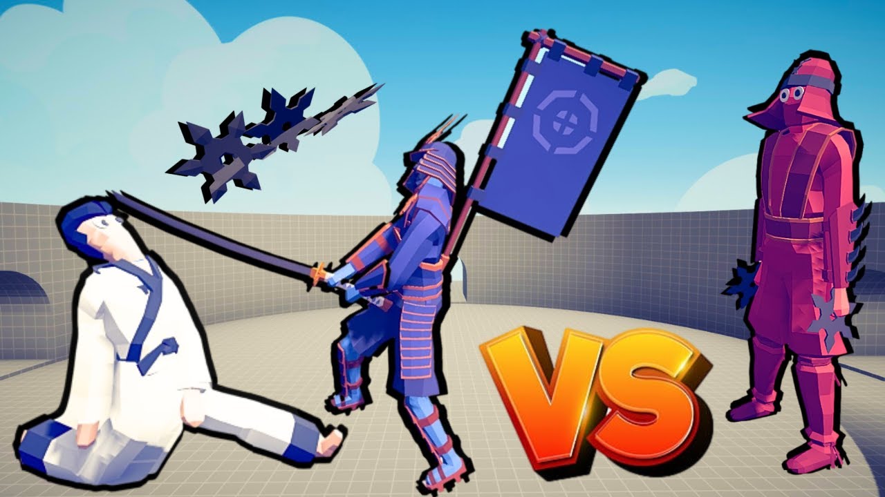 TAEKWONDO BLACK BELT vs NINJA & SAMURAI RONIN - Totally Accurate Battle ...