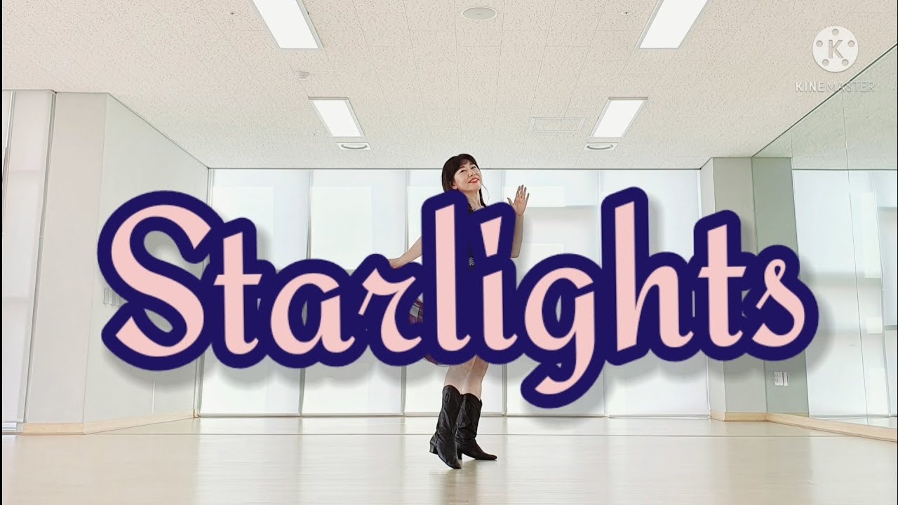 Starlights Line Dance / Intermediate Level / Chany Linedance - YouTube