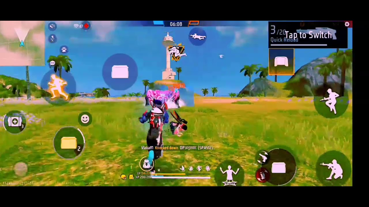 #fire f ire ff#1vs1 - YouTube