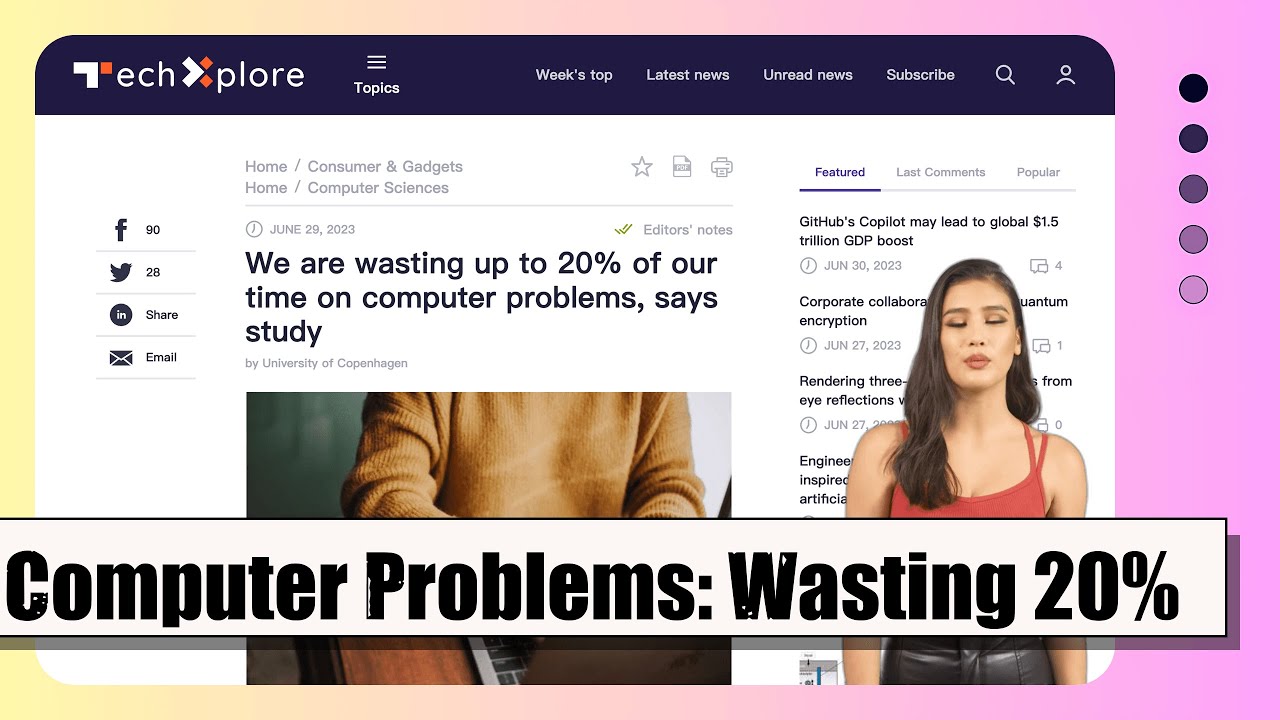 Computer Malfunctions: Wasting 20% of Our Time - Study Reveals - YouTube