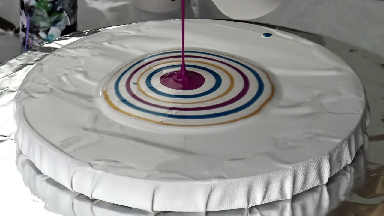 Beautiful Cloudy Bloom: Acrylic Pour Painting Tutorial for Beginners - YouTube