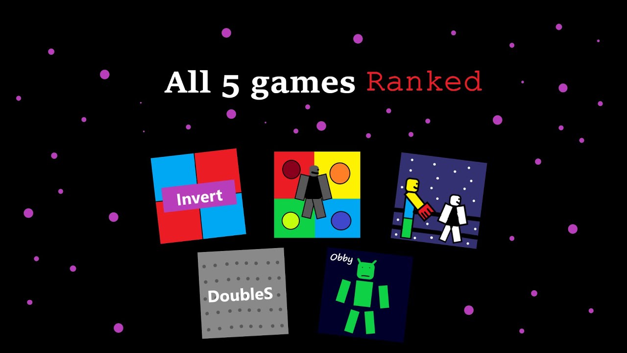 All 5 of my Roblox games - YouTube