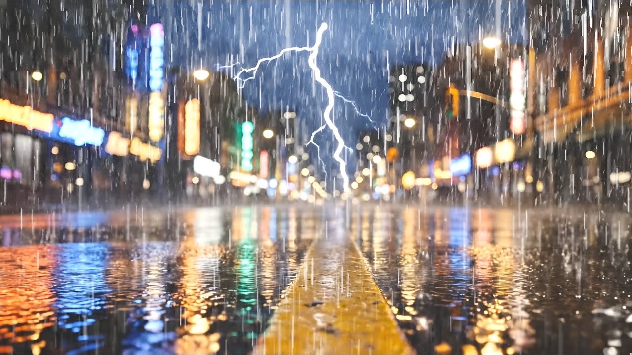 Intense Heavy Rain All Night – The Best Sound to Defeat Insomnia #25 ...