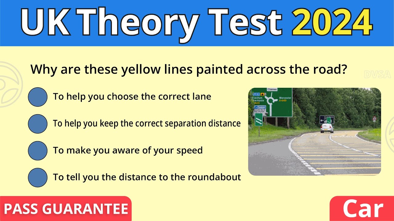 Car Theory Test 2024 licensed by dvsa | UK Theory Test 2024 - YouTube