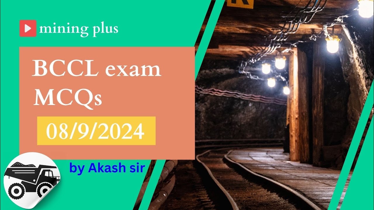 BCCL SPECIAL MCQ/JOIN MINING PLUS/7004481782 - YouTube