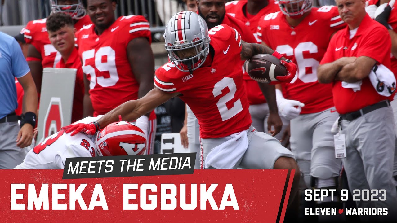 Emeka Egbuka talks about Ohio State's offense in the Buckeyes' 35-7 win ...