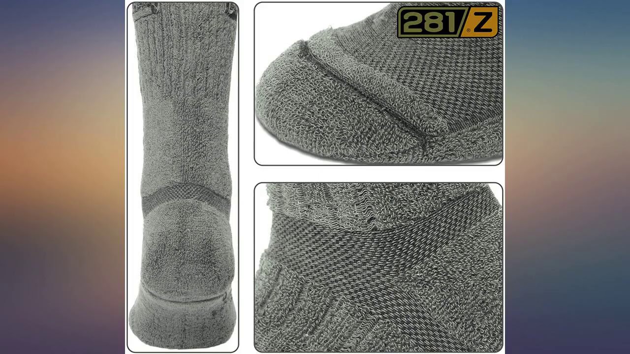 281Z Military Boot Socks - Tactical Trekking Hiking - Outdoor Athletic ...