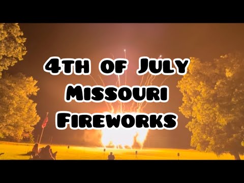 FIREWORKS 4th of July home celebration Missouri - YouTube