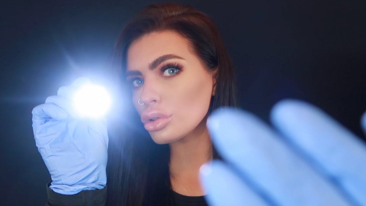 [ASMR] Optician Eye Exam🔍👁 Light Tests, Face Pressing & Personal ...