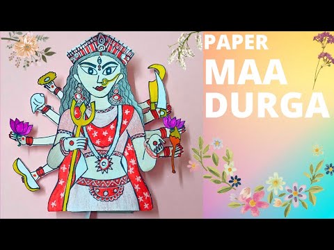 Durga Puja Craft Ideas| DIY Paper Maa Durga| Navratri Special| Mahalaya ...