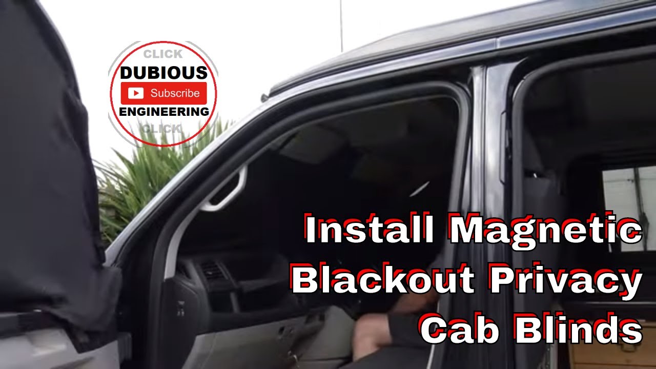 DuB-EnG: How to install magnetic black out privacy screen blinds in ...