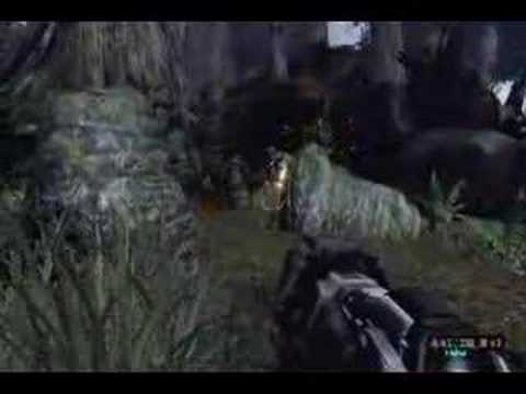 Turok for the Xbox 360:gameplay music and t-rex attack - YouTube