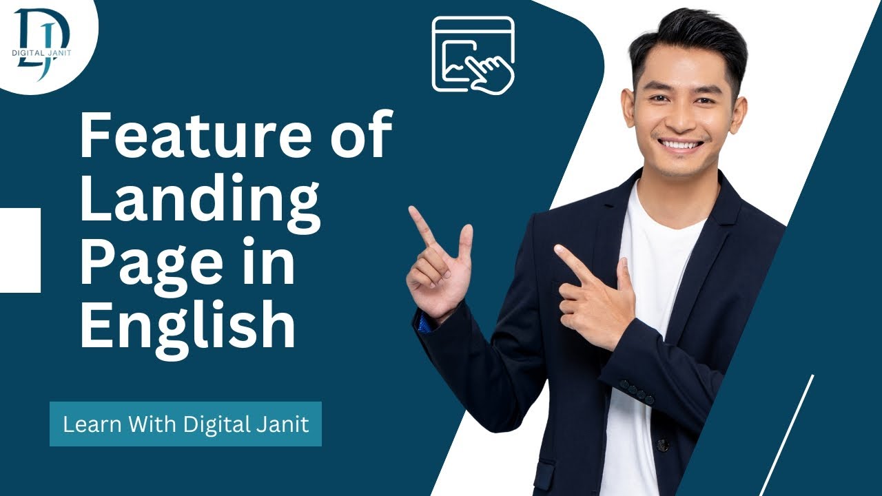 Feature of Landing Page in English - YouTube