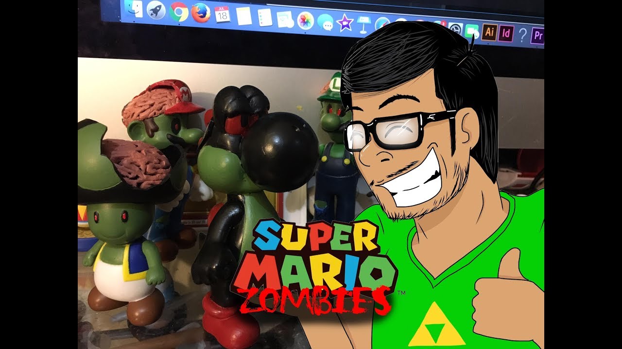 Zombie Yoshi (Custom!) action figure Nintendo toys Medicom collector ...