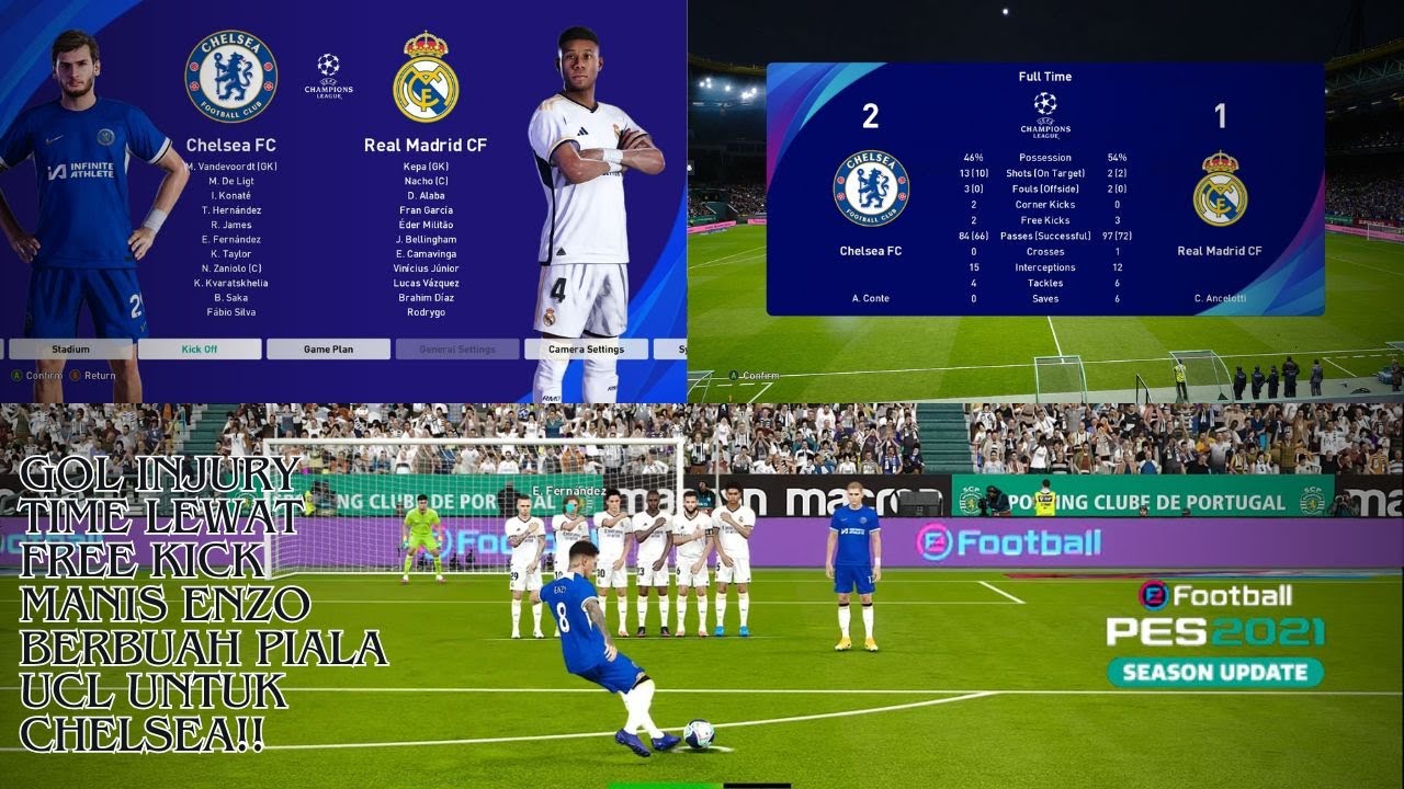 FREE KICK ENZO SELAMATKAN GELAR UCL CHELSEA DARI MADRID! - MASTER ...