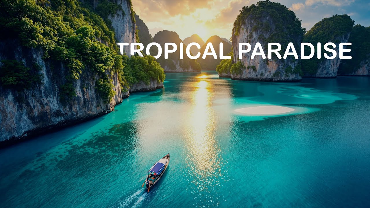 Tropical Paradise 4K | Drone Footage of Paradise Beaches & Tropical ...