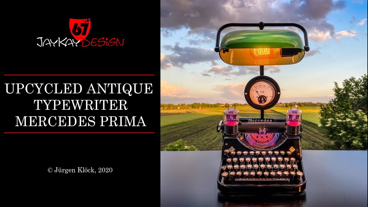 Upcycled Mercedes Prima Typewriter from 1934 - YouTube