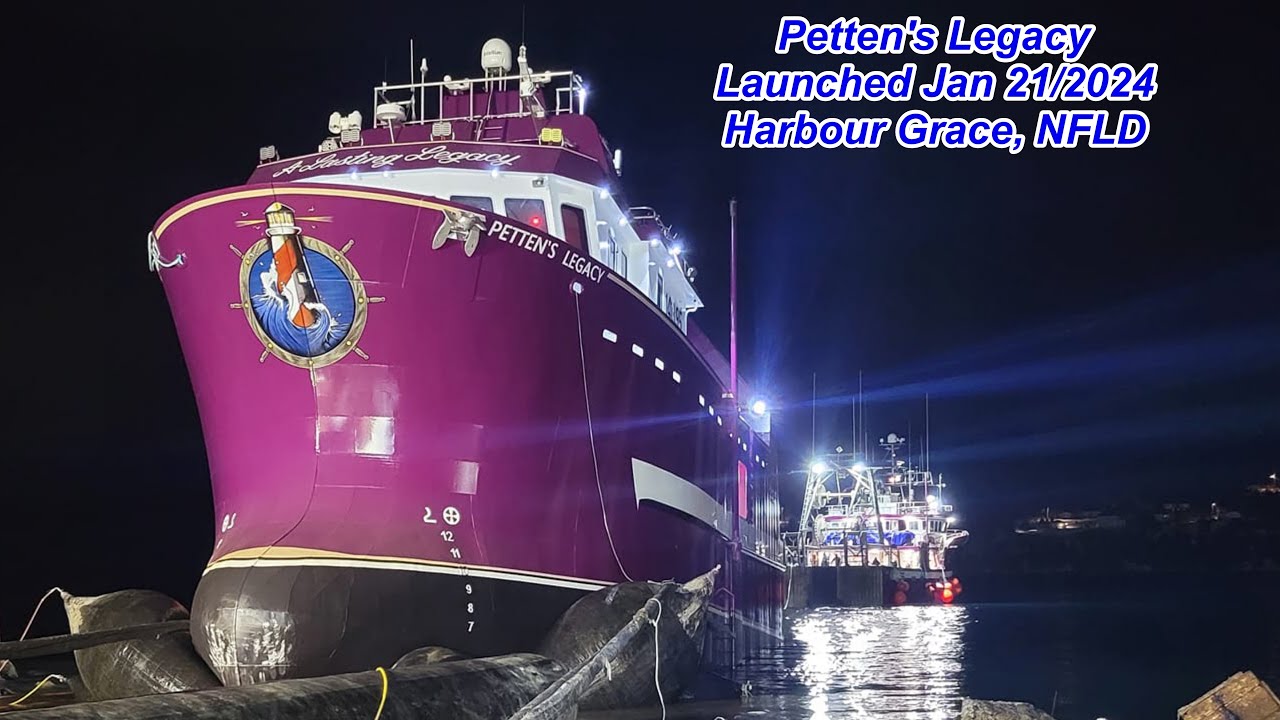 Launch of The Biggest Boat Built-in Newfoundland in The Last 10 Years ...