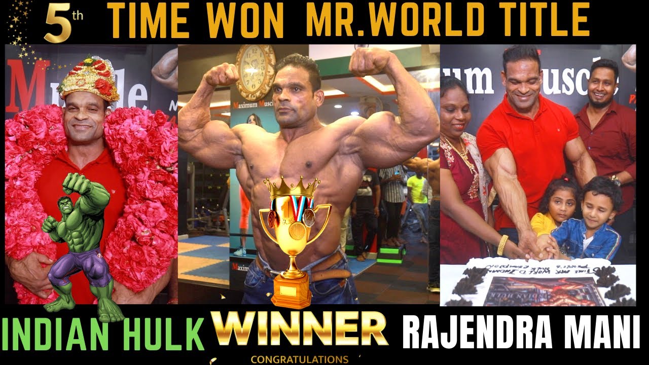 MR.RAJENDRA MANI WON 5th TIME MR.WORLD TITLE - YouTube