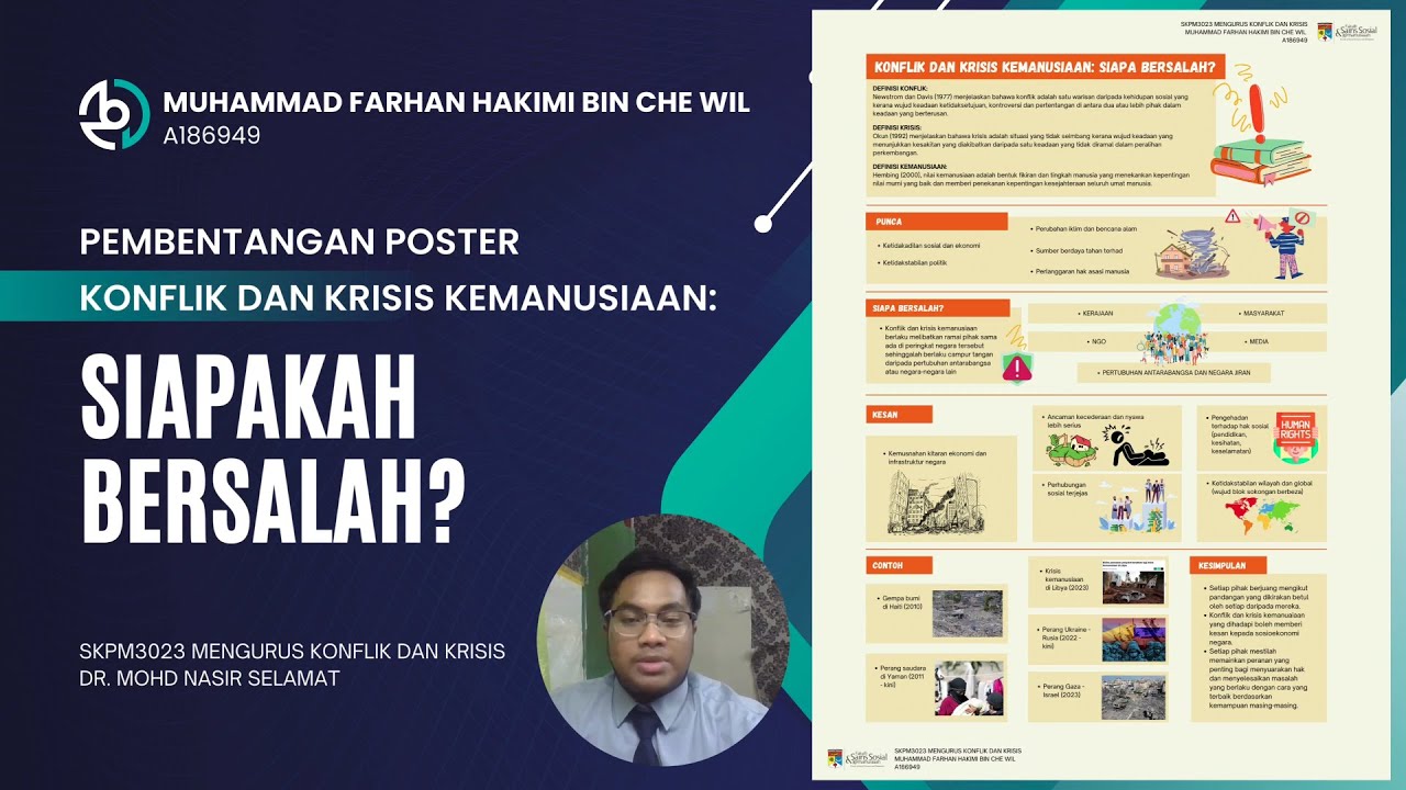 VIDEO PEMBENTANGAN POSTER MENGURUS KONFLIK DAN KRISIS - YouTube