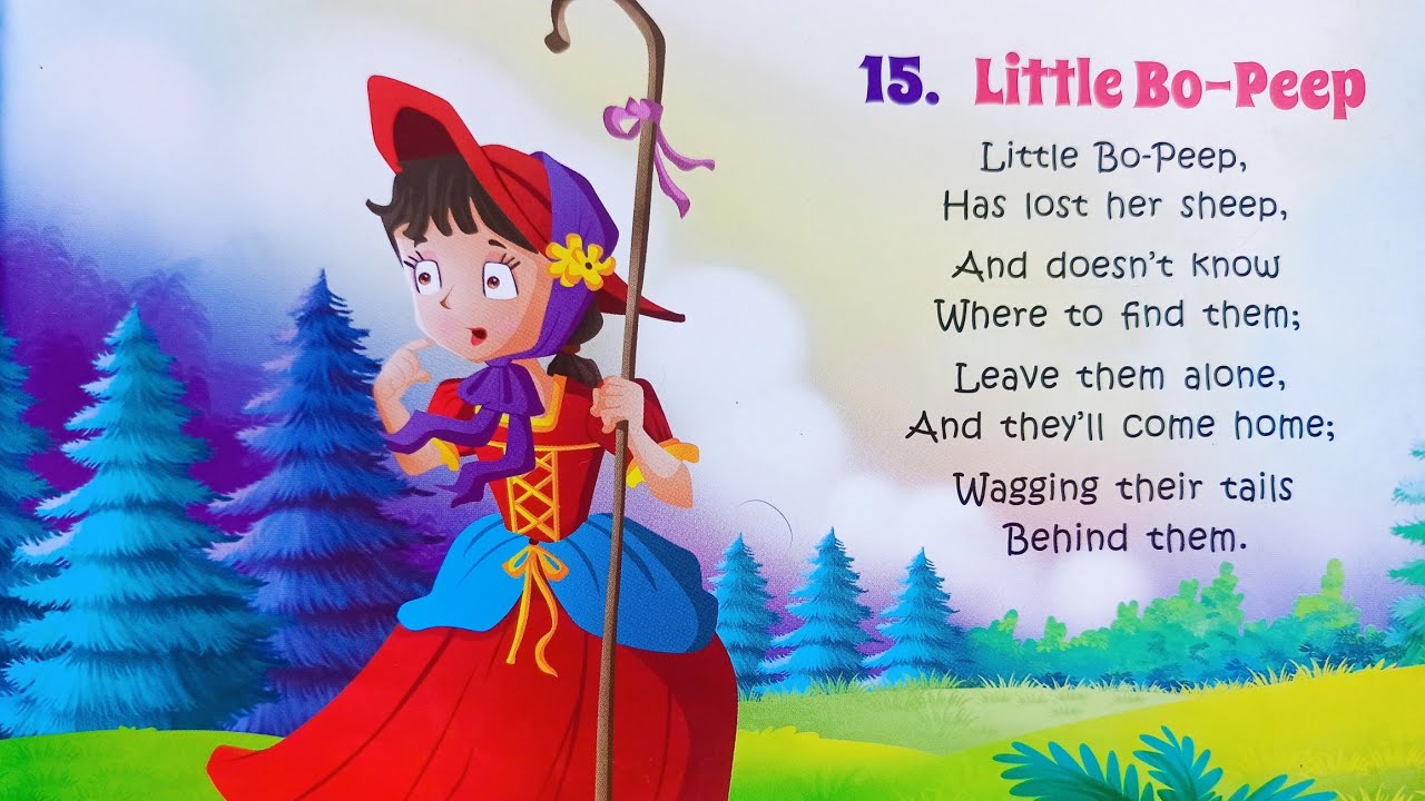 Little Bo-Peep | Nursery Rhymes| Songs & Poems | JrKg | SrKg | Lkg ...