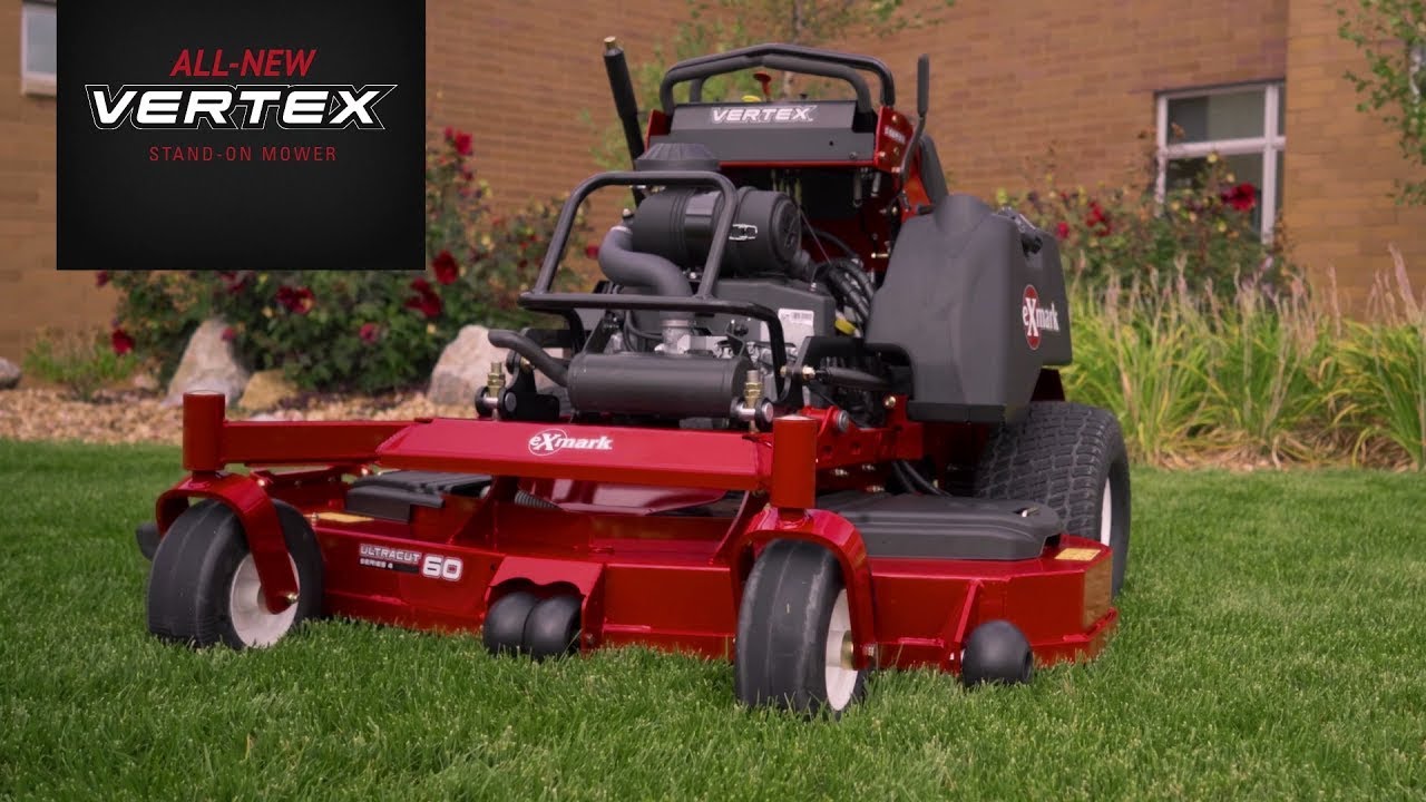 Vertex S Series Stand On Mowers - YouTube