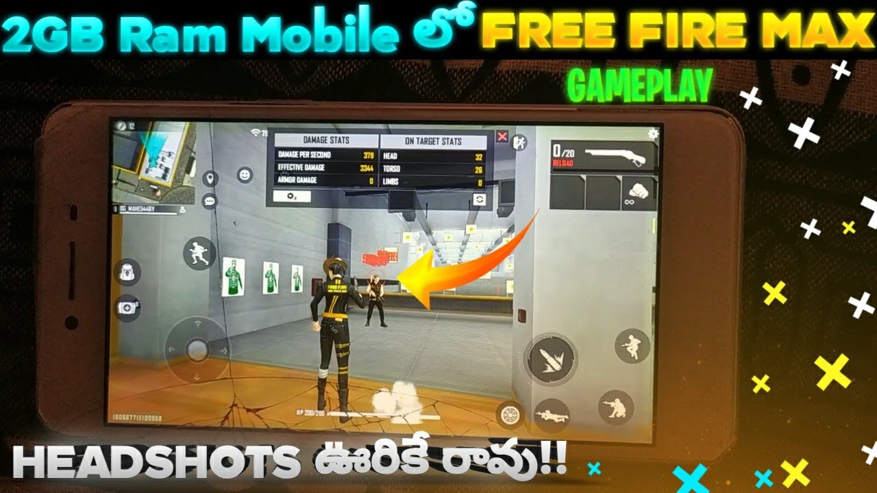 2gb ram mobile లో free fire max || free fire max gameplay in 2gb ram ...