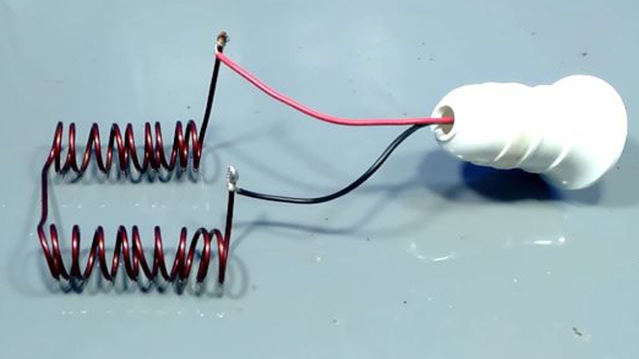 How to Make Free Energy Light Bulb Device with Magnet _ DIY Science ...