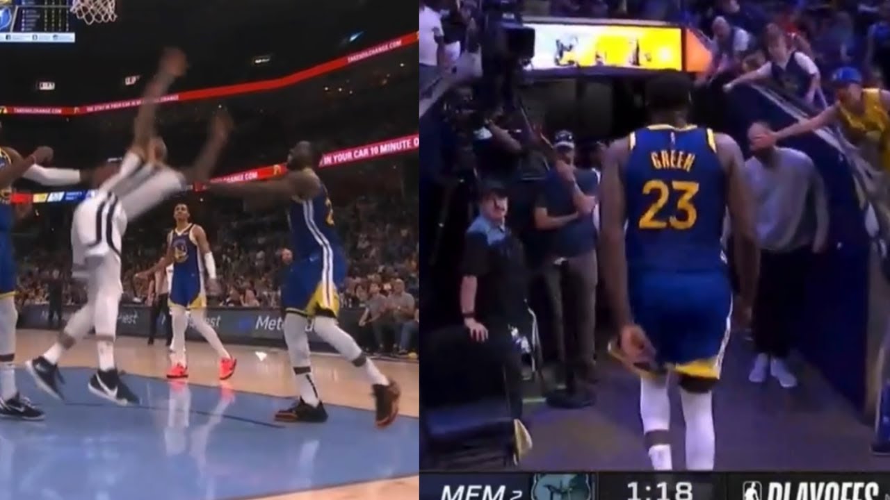 Draymond Green Gets EJECTED for Grabbing Clarke’s Jersey & Loses His ...
