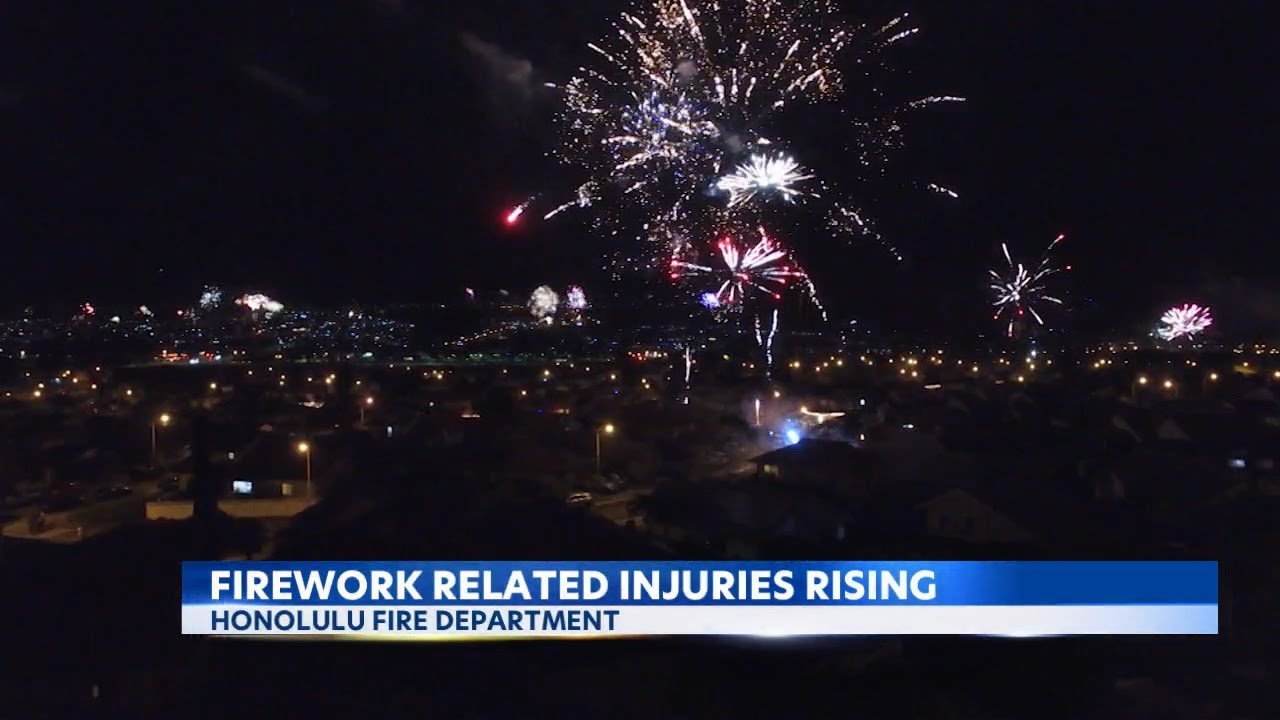 Firework related injuries in Hawaii are rising - YouTube